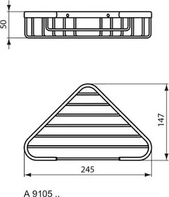 Ideal Standard IOM - Mýdlenka drátěná |černá