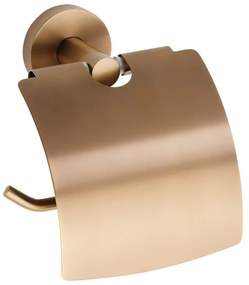 Sapho Sapho, X-ROUND COPPER držák toaletního papíru, s krytem, ​​měď mat, XR732PG