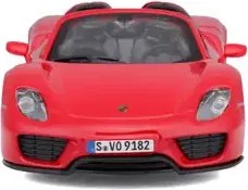 Bburago Plus Porsche 918 Spyder Red / měřítko 1:24