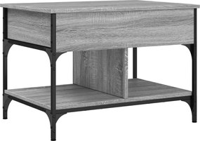vidaXL Konferenční stolek 70 x 50 x 50 cm kompozit a kov [845364] Barva: Černá