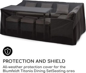 Blumfeldt Titania Raincover, ochranný kryt, 100% polyester, ochrana v každém počasí, černý