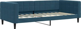 Válenda s přistýlkou modrá 90 x 200 cm samet 3196690