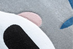 Dywany Łuszczów, Dětský kusový koberec Petit Panda grey, 140x190, šedá, dětský pokoj