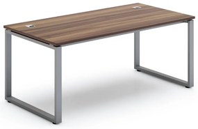 Stůl SimpleOffice 180 x 90 cm, ořech vlašský / stříbrná