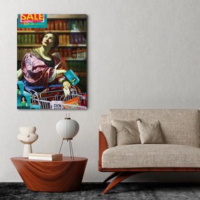 Gario Obraz na plátně Nakupování potravin - Jose Luis Guerrero Rozměry: 40 x 60 cm
