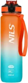 NILS Camp NCD68 Tritanová láhev na pití 1000 ml oranžovo-modrá
