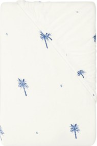 Livarno® Žerzejové napínací prostěradlo, 180–200 x 200 cm (palmy)