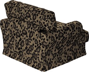 Potah na křeslo IKEA Ekeskog barva béžová látka pletený vzor, vzorované