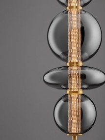 Šedé kovové LED závěsné svítidlo se skleněným stínidlem ø 25,5 cm Navi – Nova Luce