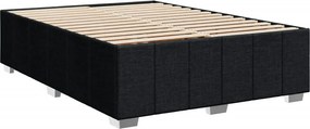 Box spring postel s matrací černá 140x200 cm textil 3285479
