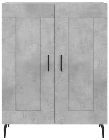 Skříň highboard betonově šedá 69,5x34x180 cm kompozitní dřevo,  3189977