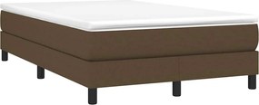 Box spring postel s matrací tmavě hnědá 120x200 cm textil 3144064