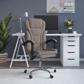 vidaXL Polohovací kancelářská židle textil [349693] Barva: taupe