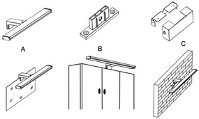 TOP LIGHT Světlo nástěnné Texas XL CCT, Stříbrná-Chrom