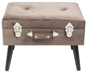 KARE DESIGN Stolička Suitcase šedá 35 × 50 × 37,5 cm