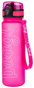 BAAGL Tritanová láhev na pití Logo, růžová, 500 ml.