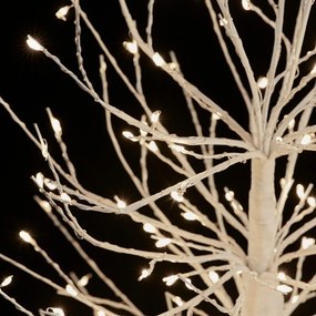 Vánoční dekorace světelný strom 320 LED bílý, 90 cm