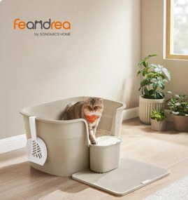 Kočičí toaleta Sofis 64 cm béžová