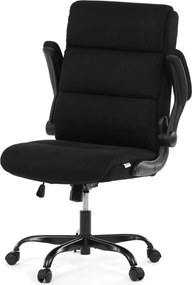 Kancelářské křeslo KA-K3104 BK, houpací mechanismus, černá látka (67 x 68) cm černá