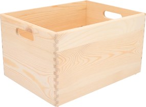 ČistéDřevo Dřevěný box 40 x 30 x 23 cm