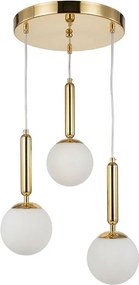 Toolight Rea, ZÁVĚSNÁ STROPNÍ LAMPA G179-3CP GOLD, OSW-07823
