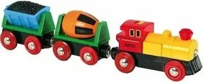 BRIO Elektrická mašinka s vagónky a světly / od 3 let
