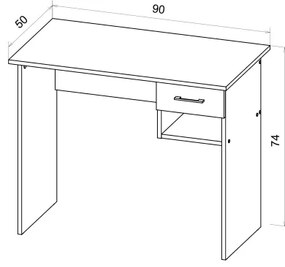 Psací stůl RICO dub artisan