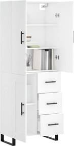 Skříň highboard bílá 69,5 x 34 x 180 cm kompozitní dřevo 3196035