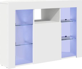 vidaXL Rohový LED TV stojan 100x40x68cm Bílá Kompozitní dřevo [889785]