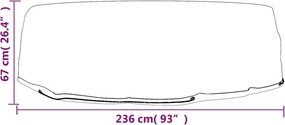 Plachty na zahradní nábytek 2 ks 10 oček Ø 236 x 67 cm kulaté 3155385