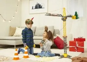 Dickie RC Jeřáb Mega Crane 110 cm na kabel / RC model jeřábu / od 3 le