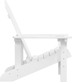 Zahradní křeslo Adirondack HDPE bílé 318637