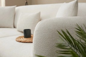 HANAH HOME Třímístná pohovka SIMENA krémová 210 cm 825BLC2837