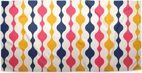 Sablio Ručník Barevné křivky - 70x140 cm