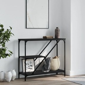 vidaXL Konzolový stolek černý 88,5 x 30 x 75 cm kompozitní dřevo