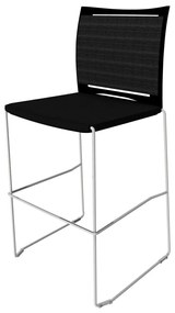 ProfiM - Barová židle ARIZ 575CV se síťovaným opěrákem a čalouněným sedákem