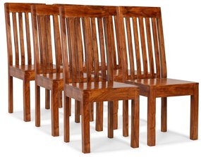 Jídelní židle - 6ks - masiv sheeshamový povrch - moderní styl