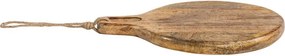 Kulaté kuchyňské prkénko z mangového dřeva Monia - 17*2*22 cm