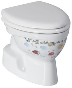 CREAVIT KID WC mísa kombi, spodní odpad, dekor CK300-11CB00E-FF00