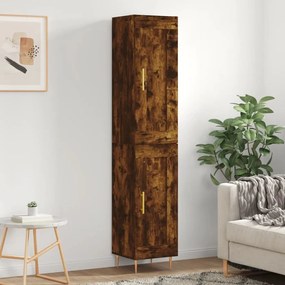 vidaXL Skříň highboard 34,5 x 34 x 180 cm kompozitní dřevo [3200442] Barva: bílá s vysokým leskem