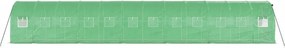 Skleník s ocelovým rámem zelený 24 m² 12 x 2 x 2 m 3188021