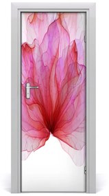 Samolepící fototapeta na dveře růžový květ 85x205 cm
