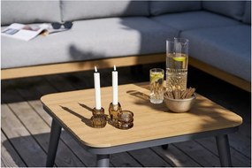 Šedý čalouněný zahradní lounge set pro 4 Comillas – House Nordic