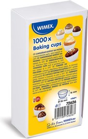 Wimex 72626 - cukrářský košíček průměr 26 × 16 mm, bílý - 1000 ks