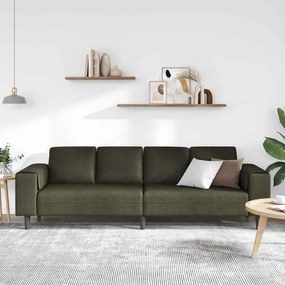Pohovka do obývacího pokoje Armádně zelená 250 x 77 x 76 cm 3335111