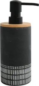 Spirella YUMA Dávkovač mýdla černo-bílý / Polyresin / Bambus / 310 ml