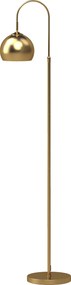 HOMCOM Stojací lampa E27, nastavitelná 145–165 cm, zlatá
