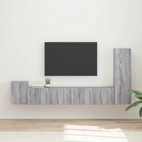 Sestava TV skříněk 3 ks Šedá Sonoma Kompozitní dřevo 3409021