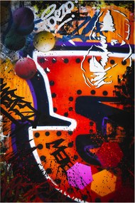 Maezo | Industrial Rám: Černý, Velikost: 60 x 40 cm