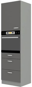 Potravinová kuchyňská skříňka na troubu Gonir 60 DPS 210 3S 1F (šedá + šedá). 1032720